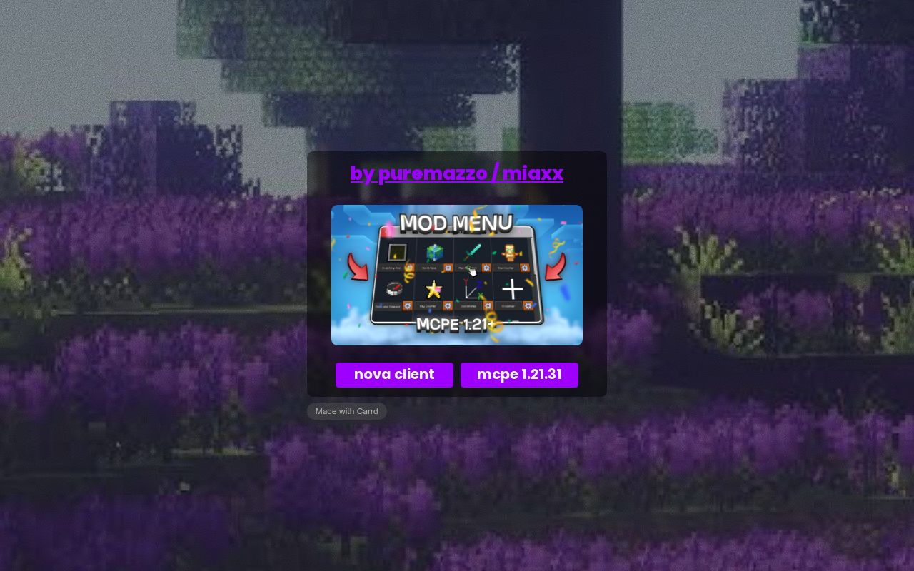 nova client & mcpe 1.21.31